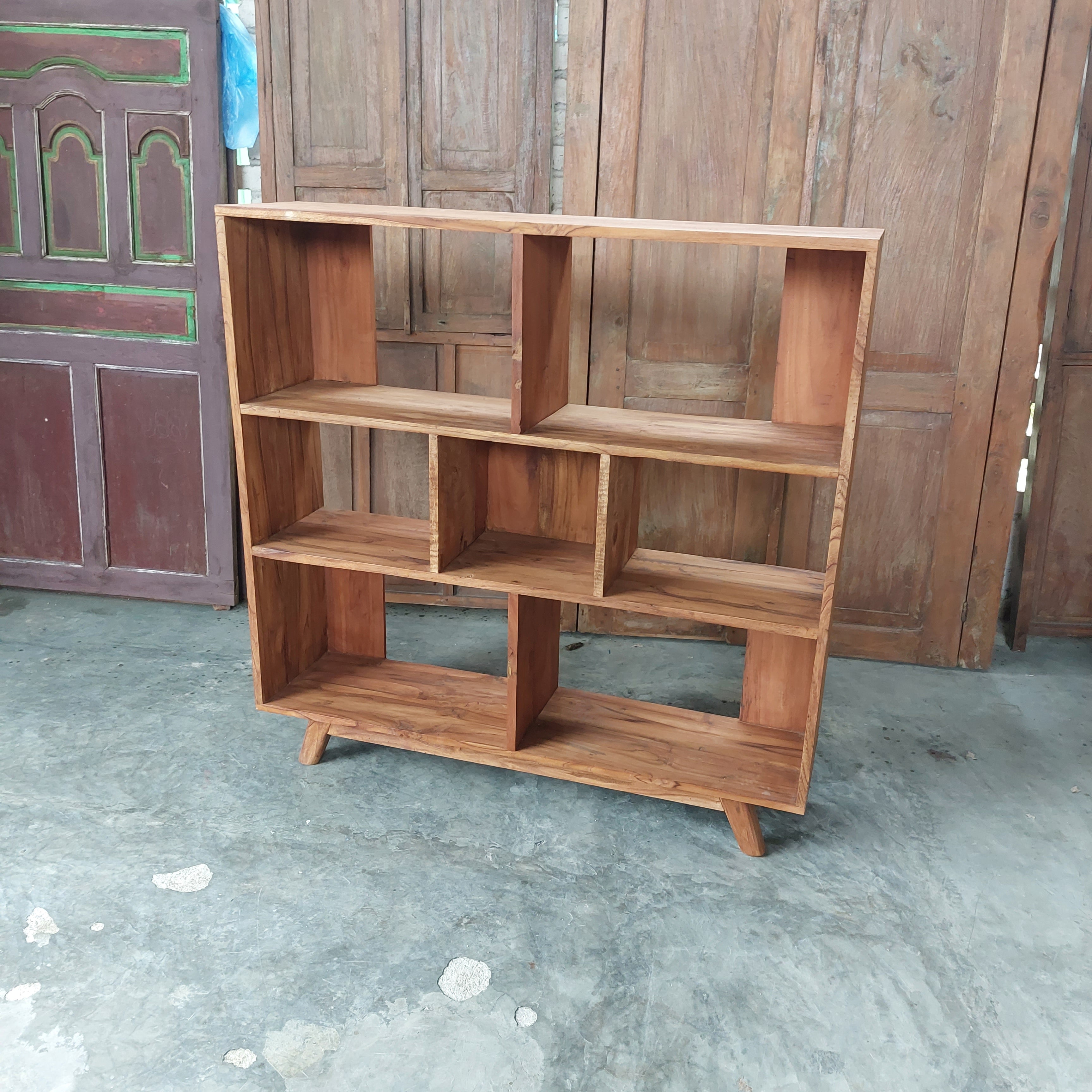 Rustic Shelf Unit (120W x 120H) – Rockwood Furniture KL Sdn Bhd