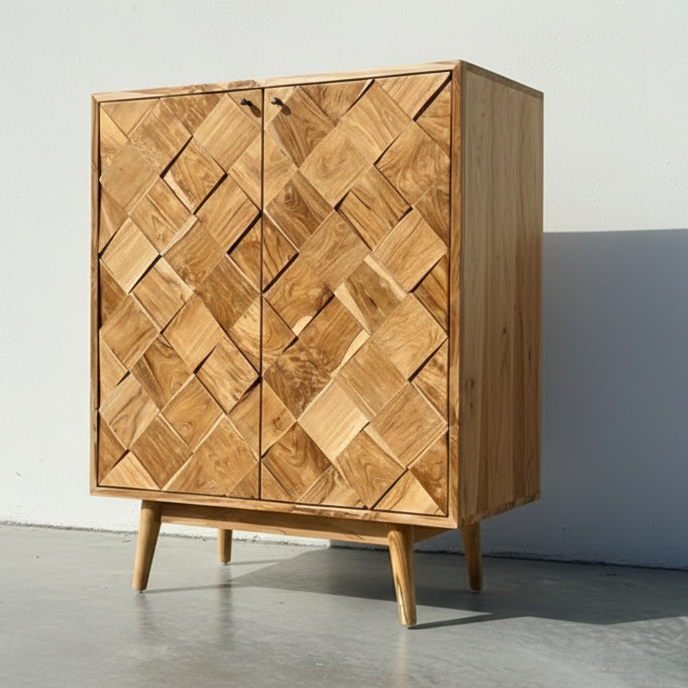 Checkerboard Cabinet (90cm) – Rockwood Furniture KL Sdn Bhd