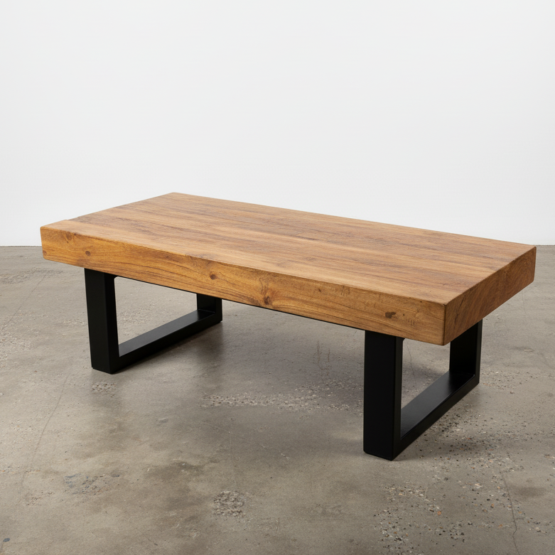 Rustic Thick Coffee Table – Rockwood Furniture KL Sdn Bhd