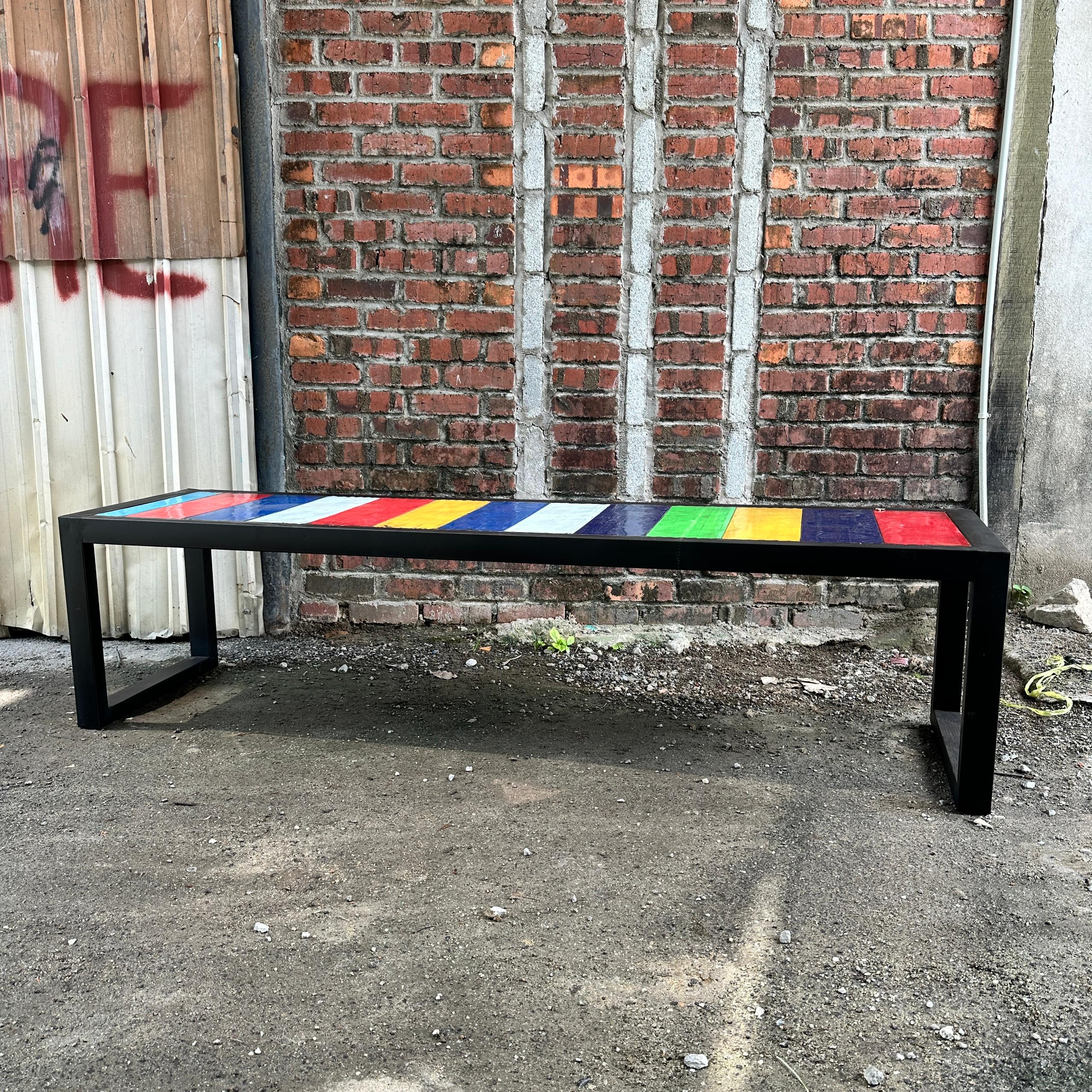 Oil Barrel Bench (200cm) – Rockwood Furniture KL Sdn Bhd