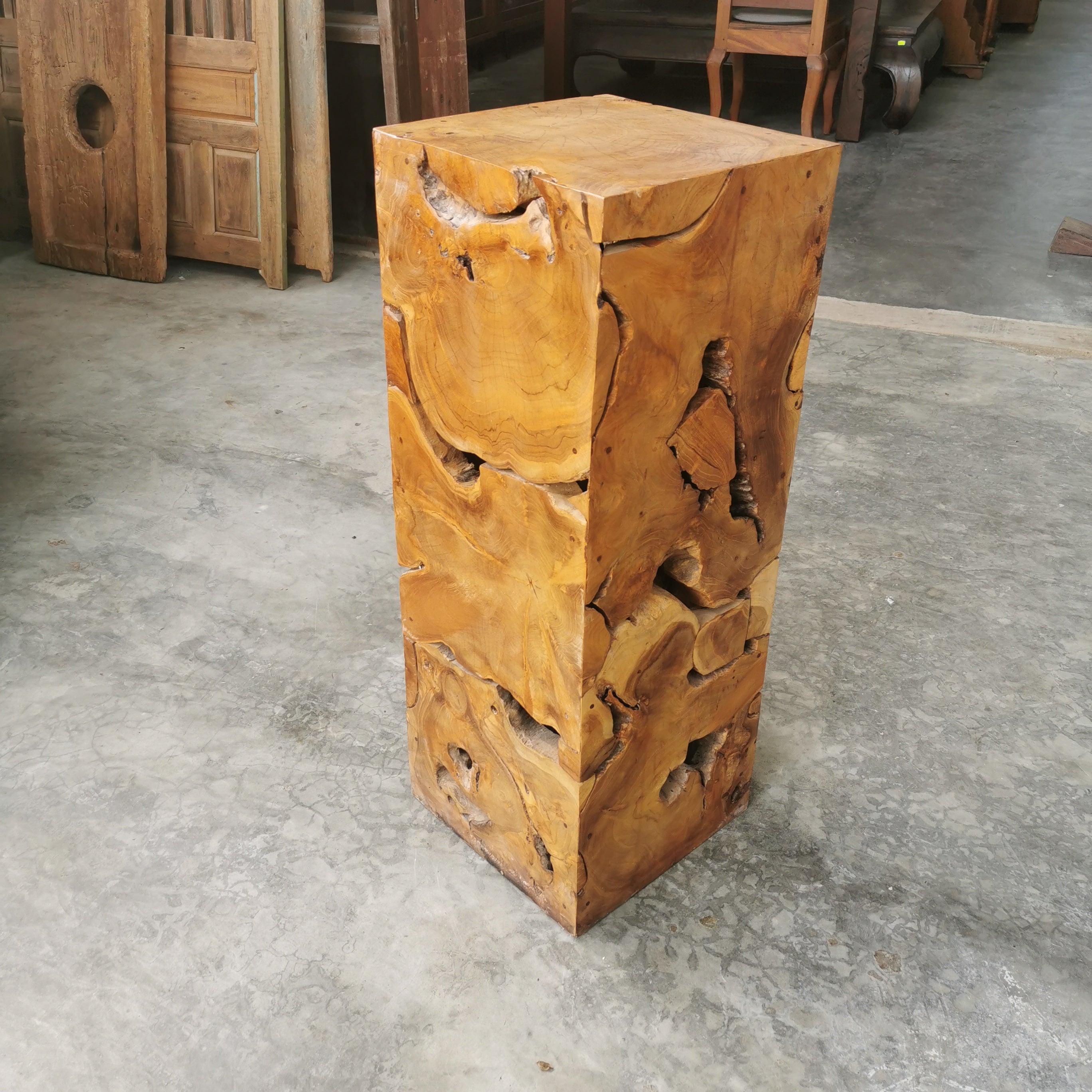 Teak Root Stool/Plinth – Rockwood Furniture KL Sdn Bhd