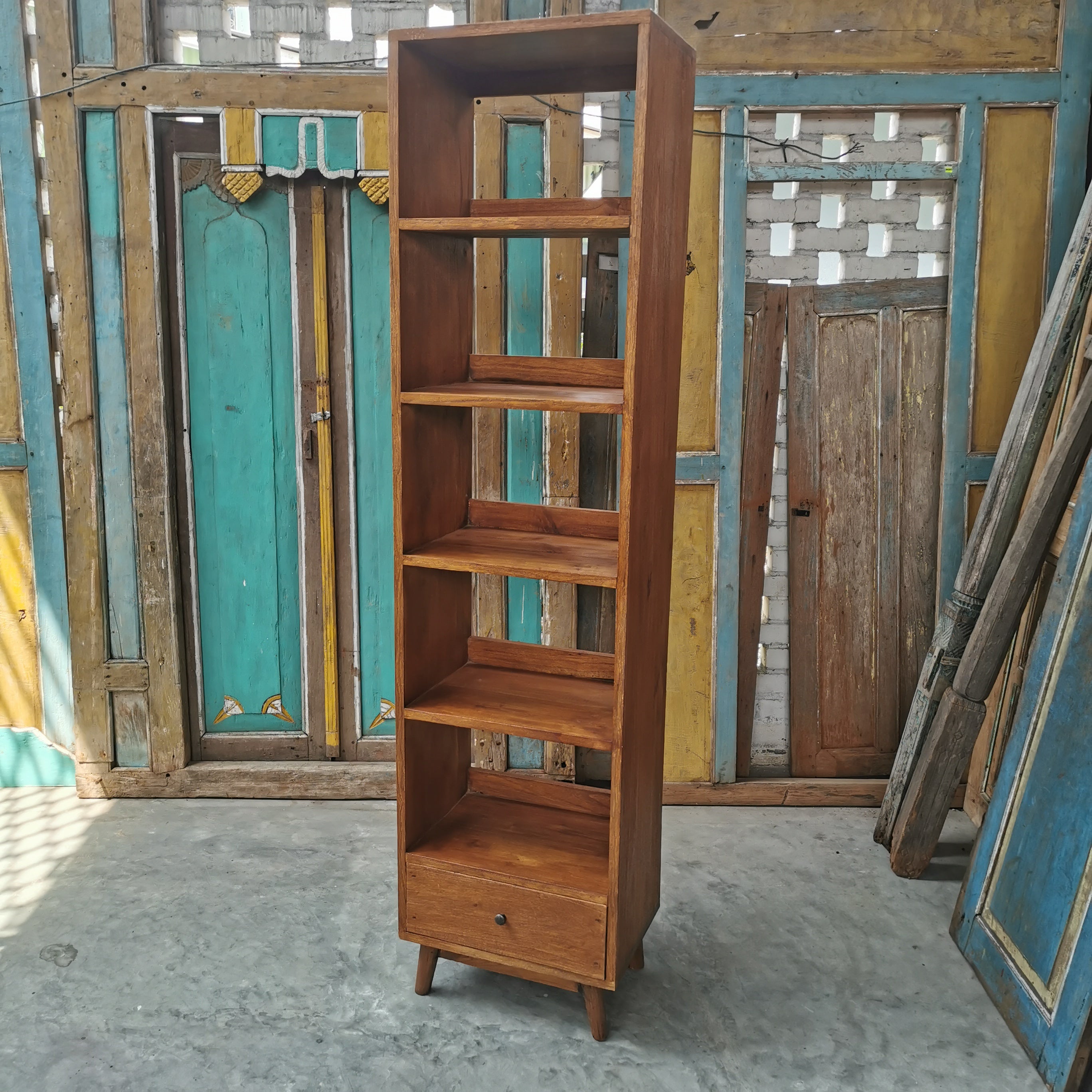 Rustic Shelf Unit (50Wx200H) – Rockwood Furniture KL Sdn Bhd